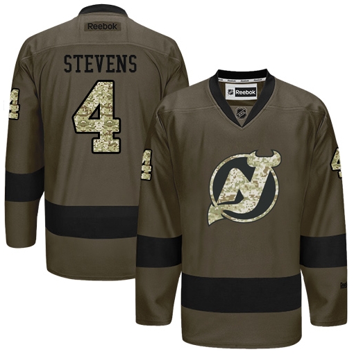Scott Stevens Reebok New Jersey Devils Premier Green Salute to Service ...